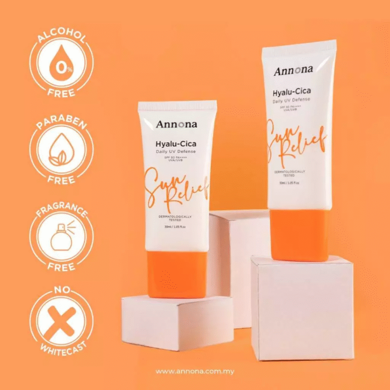 ANNONA Hyalu-Cica Sunscreen 30ml SPF 50 PA++++ - MOS Nutraceutical Sdn Bhd